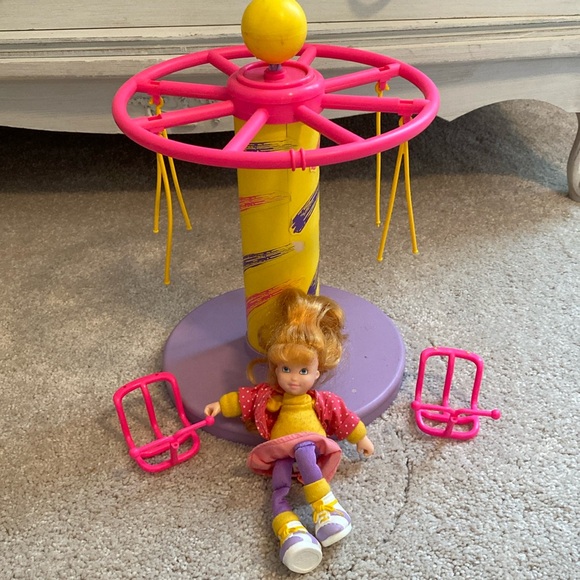 ERTL | Toys | Ertl Playground Kids Amy With Giggle Go Round Swings ...